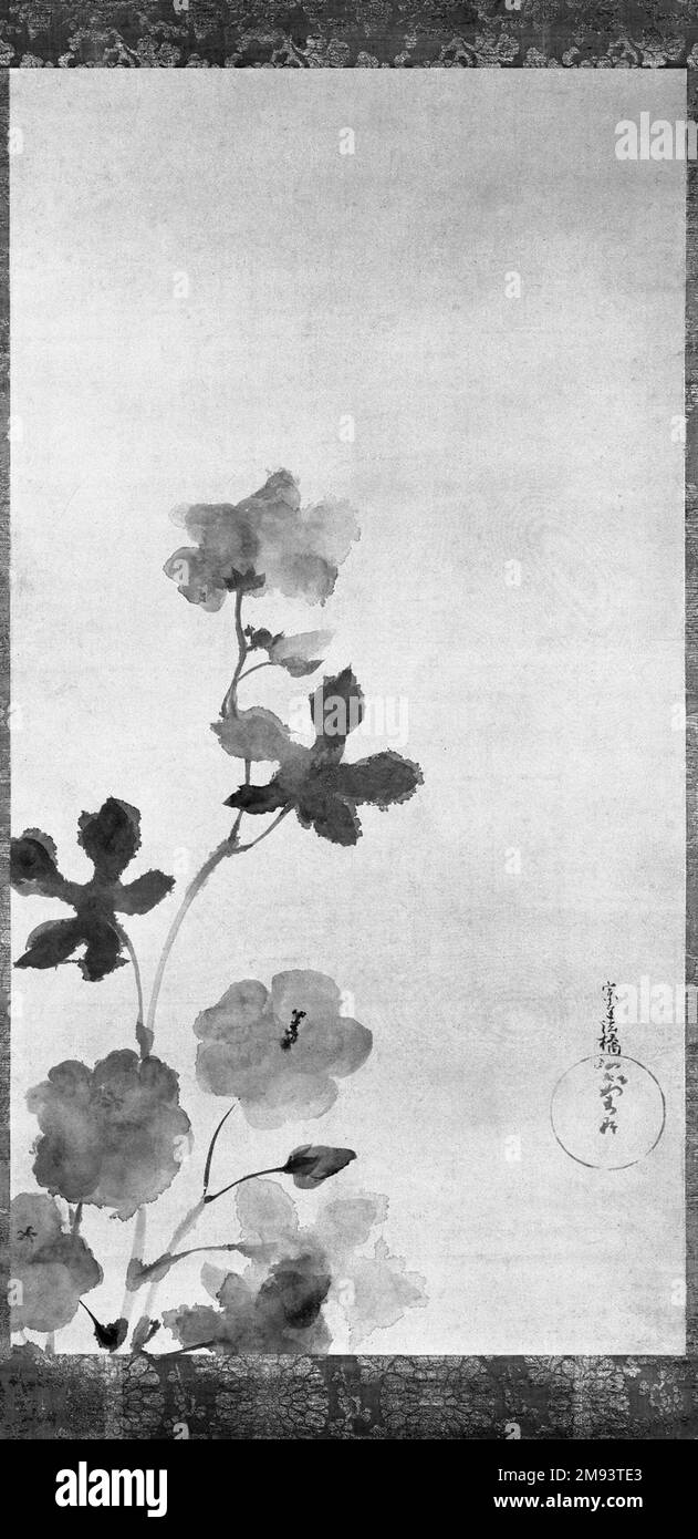 Hibiscus Tawaraya Sotatsu (Japanese, active 1600-1643). Hibiscus, 17th ...