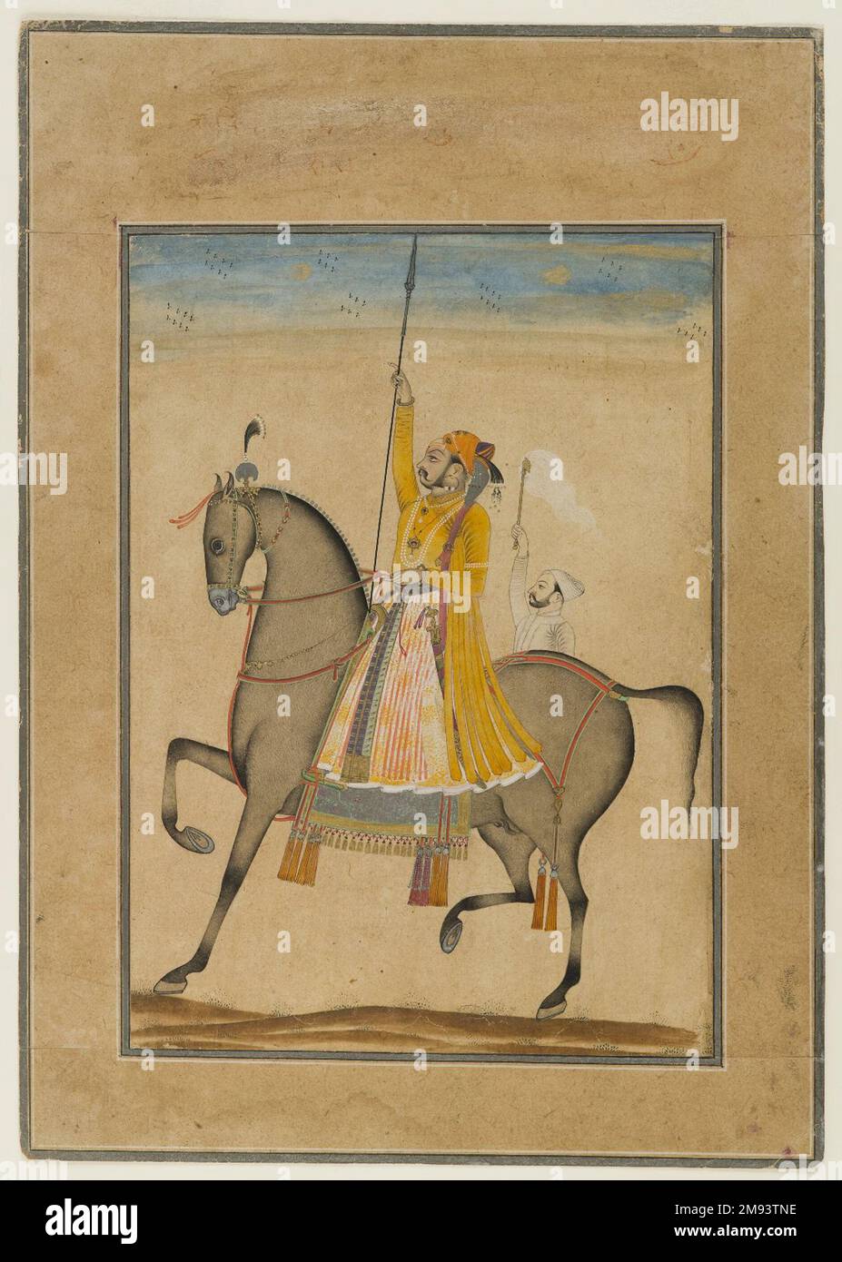 Equestrian Portrait of Maharaja Sujan Singh of Bikaner Kasam, Son of ...