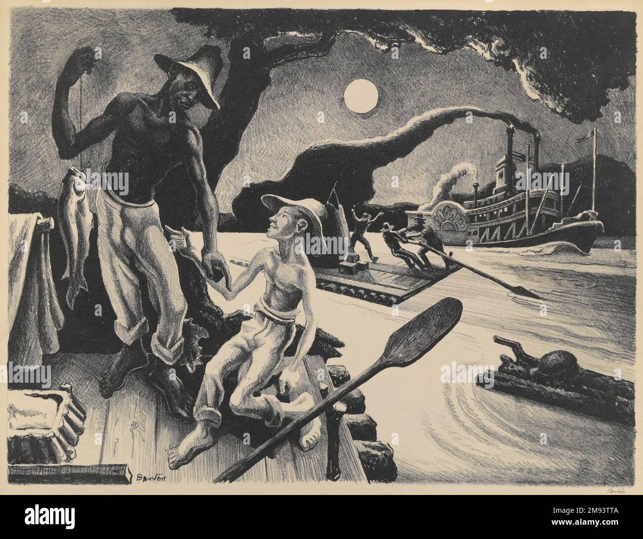 Huck Finn Thomas Hart Benton (American, 1889-1975). Huck Finn, 1936 ...