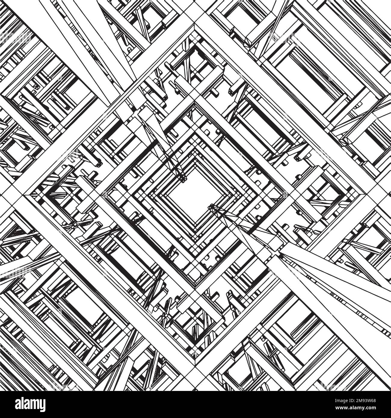 Abstract Constructions Structure Vector Stock Vector Image And Art Alamy