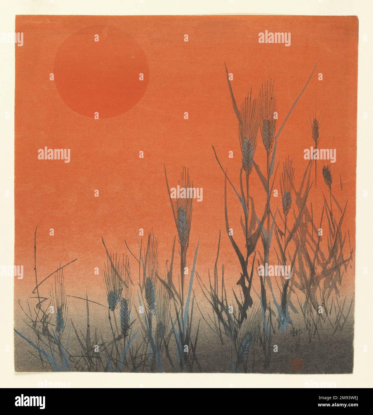 Barley at Sunrise Kogyo Terazaki (Japanese, 1866-1919). , ca. 1890-1895 ...