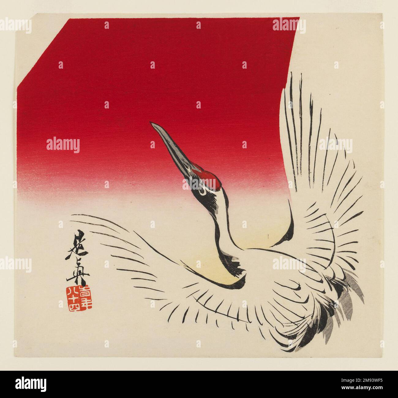 Japanese woodblock crane hi-res stock photography and images - Alamy