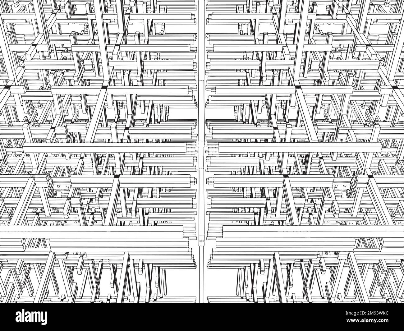 Abstract Constructions Structure Vector Stock Vector Image & Art - Alamy