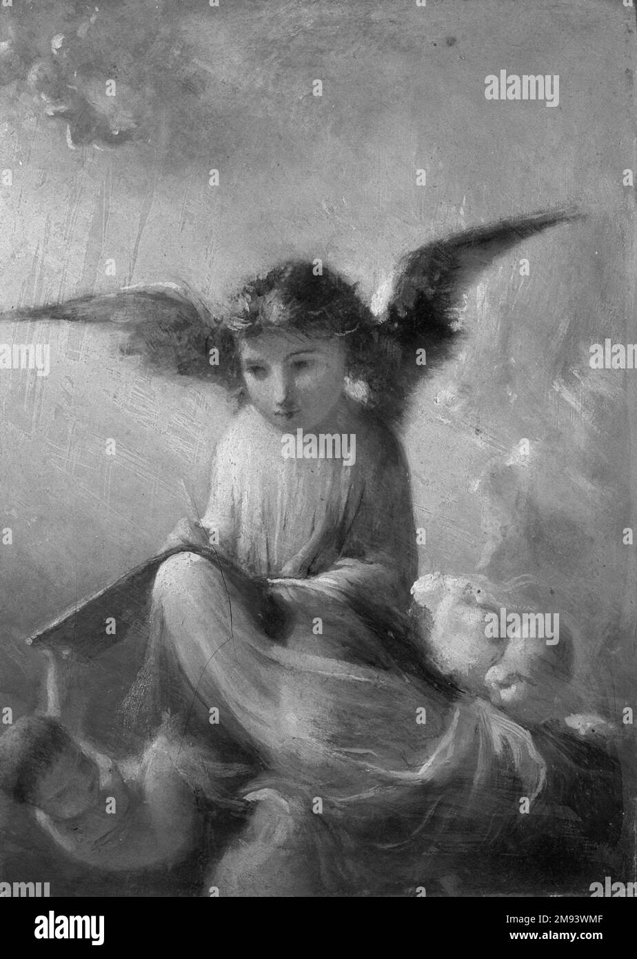 The Angel Oil on canvas, 9 15/16 x 7 1/8 in. (25.2 x 18.1 cm). European ...