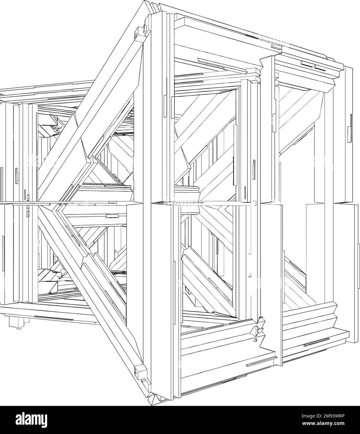 Abstract Constructions Structure Vector Stock Vector Image & Art - Alamy