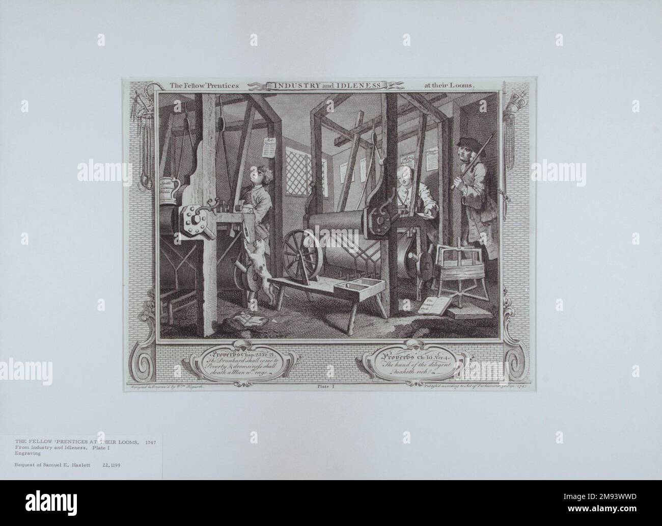 The Fellow Prentices at Their Looms William Hogarth (British, 1697-1764 ...
