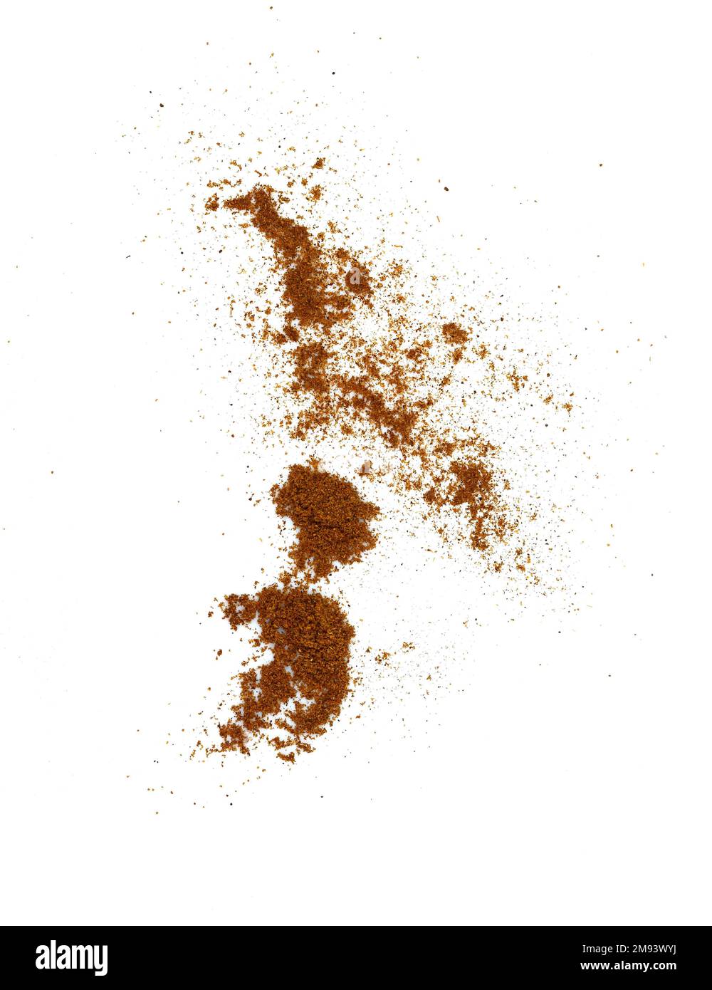 Pile of Garam Masala on white background. Indian spice mix Stock Photo ...