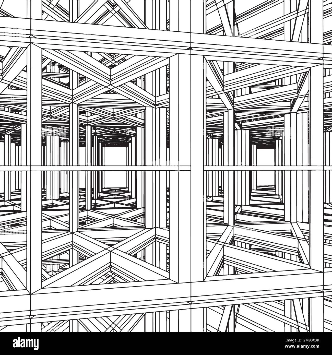 Abstract Constructions Structure Vector Stock Vector Image & Art - Alamy