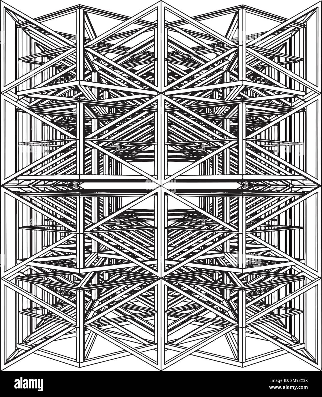 Abstract Constructions Structure Vector Stock Vector Image & Art - Alamy