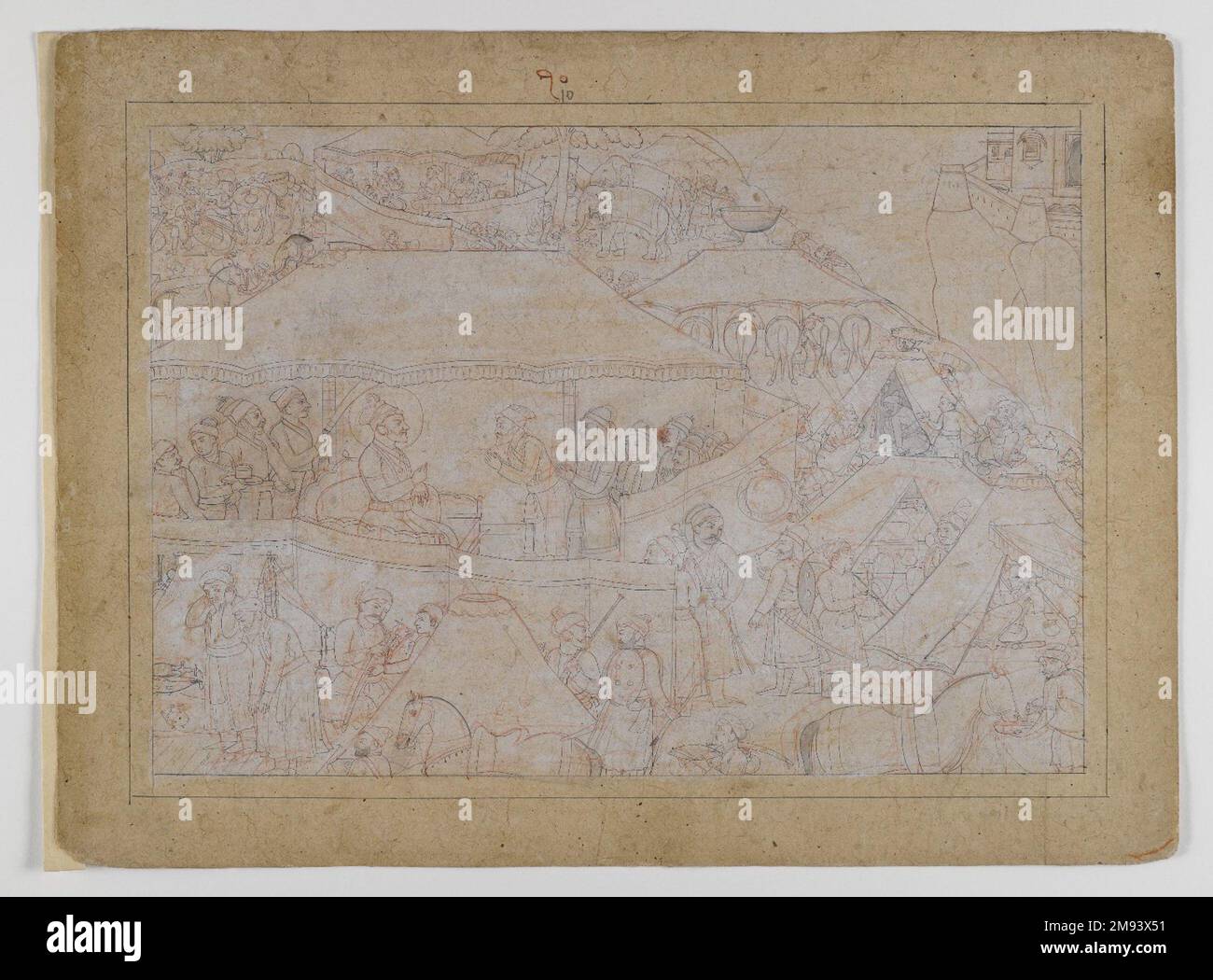 Drawing for a Scene from the Hamir Hath Drawing for a Scene from the ...