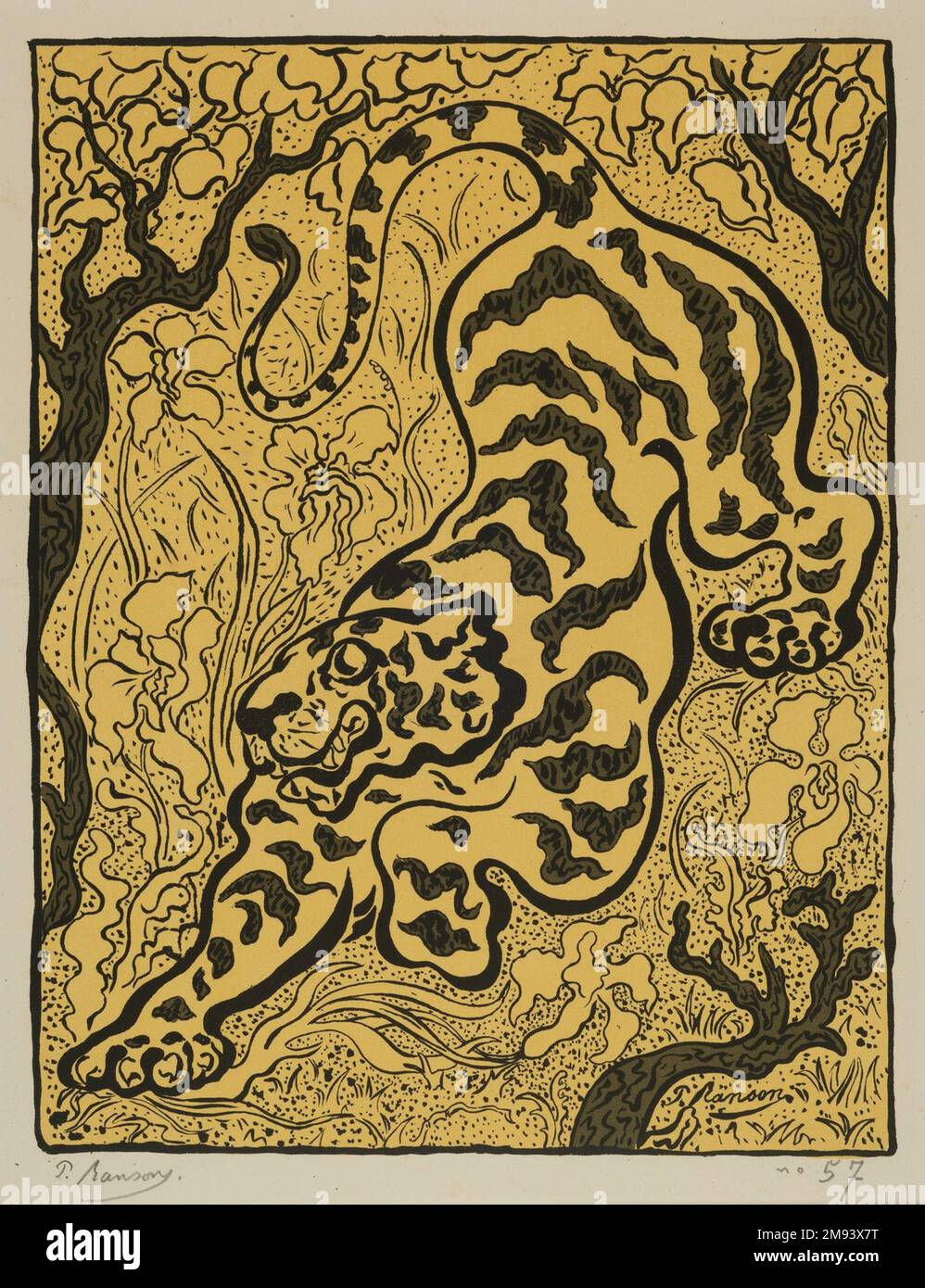 Tigre dans les jungles (A tiger in the jungle) Paul Ranson (French ...