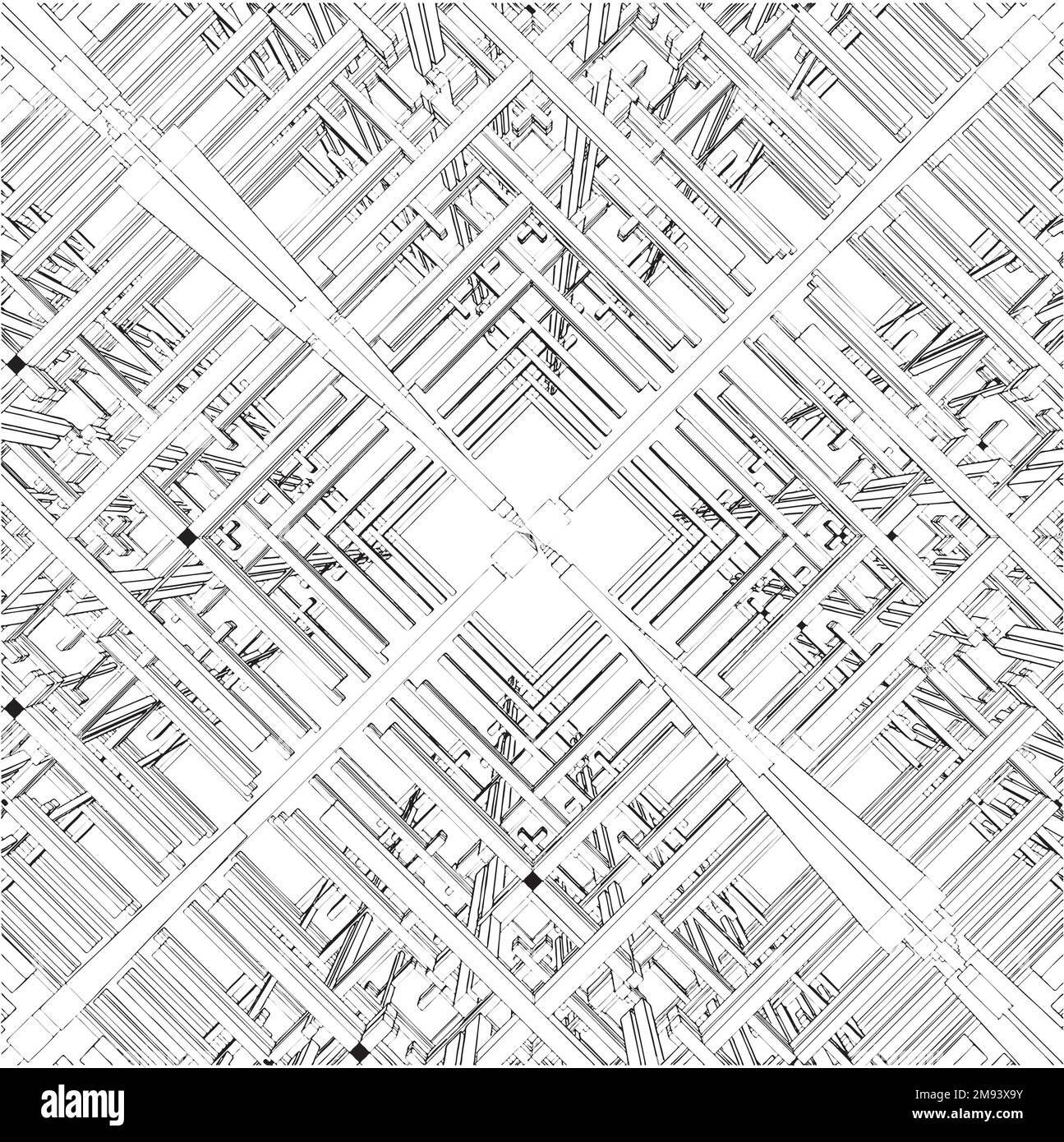 Abstract Constructions Structure Vector Stock Vector Image & Art - Alamy