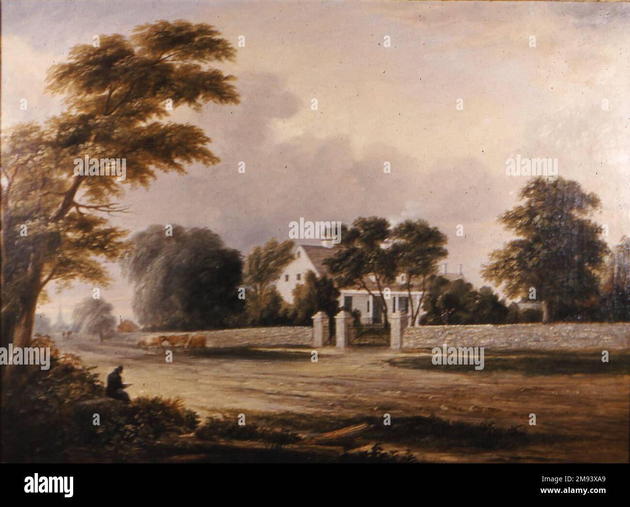 The Bergen Homestead Andrew Richardson (American, 1799-1876). The ...