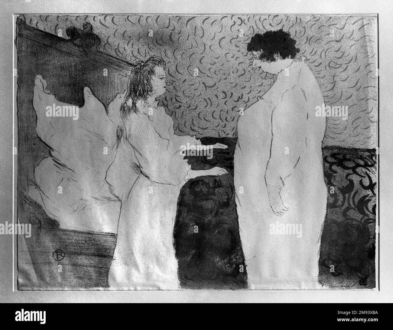 Femme au Lit, profil from Elles Henri de Toulouse-Lautrec (French, 1864 ...