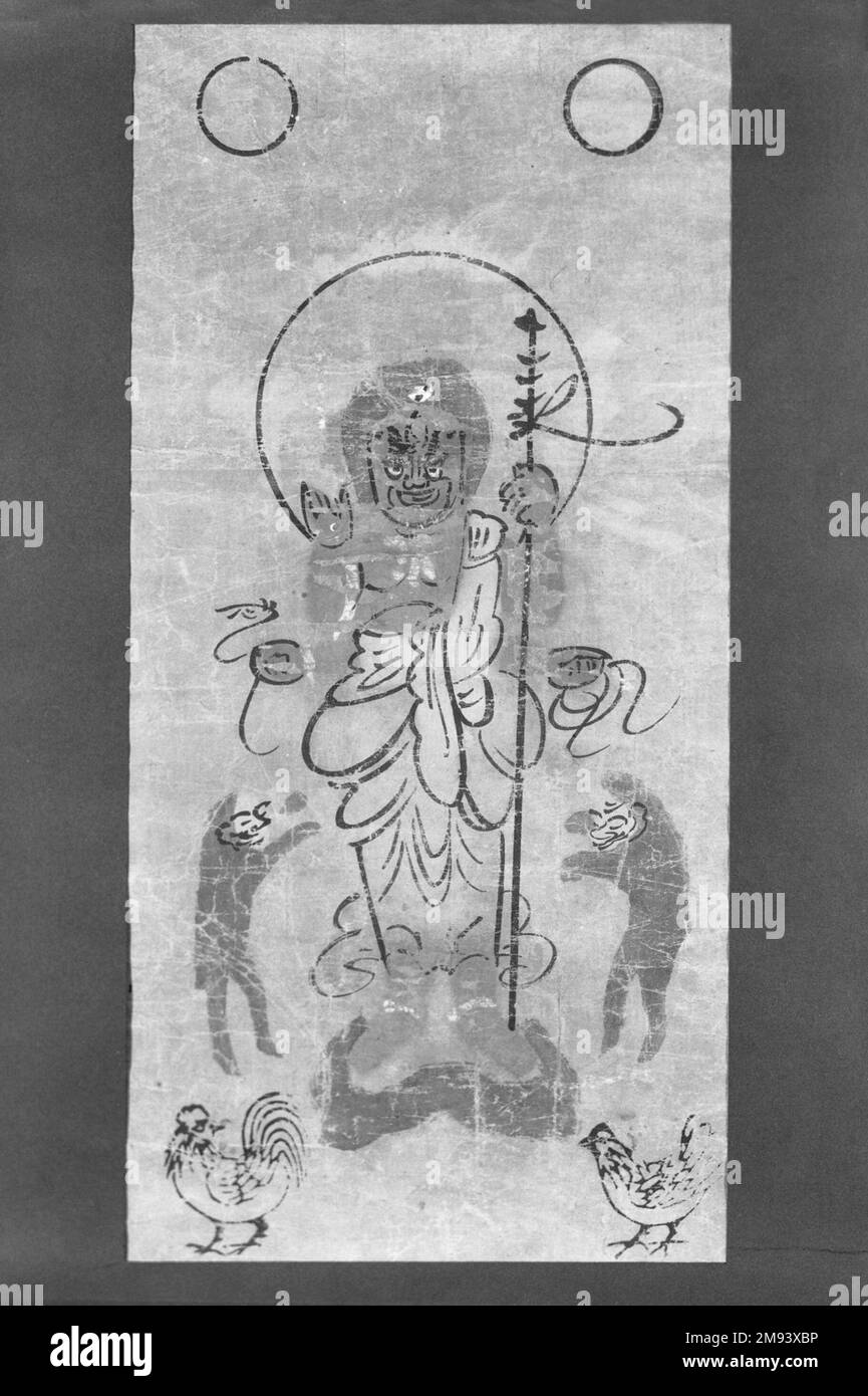 Painting of Shomen - Kongo Painting of Shomen - Kongo, 1615-1867. Ink ...