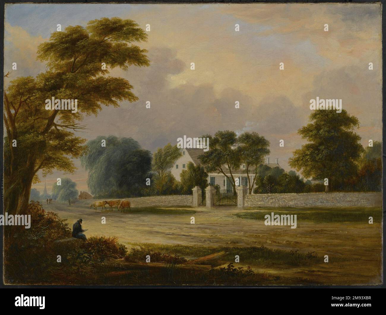 The Bergen Homestead Andrew Richardson (American, 1799-1876). The ...