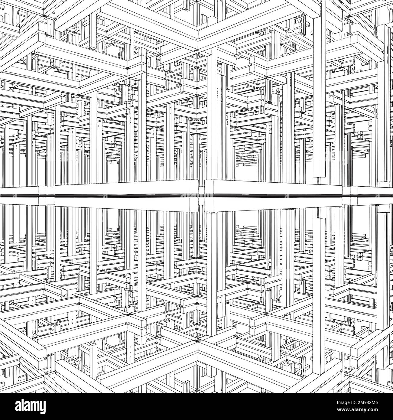 Abstract Constructions Structure Vector Stock Vector Image & Art - Alamy