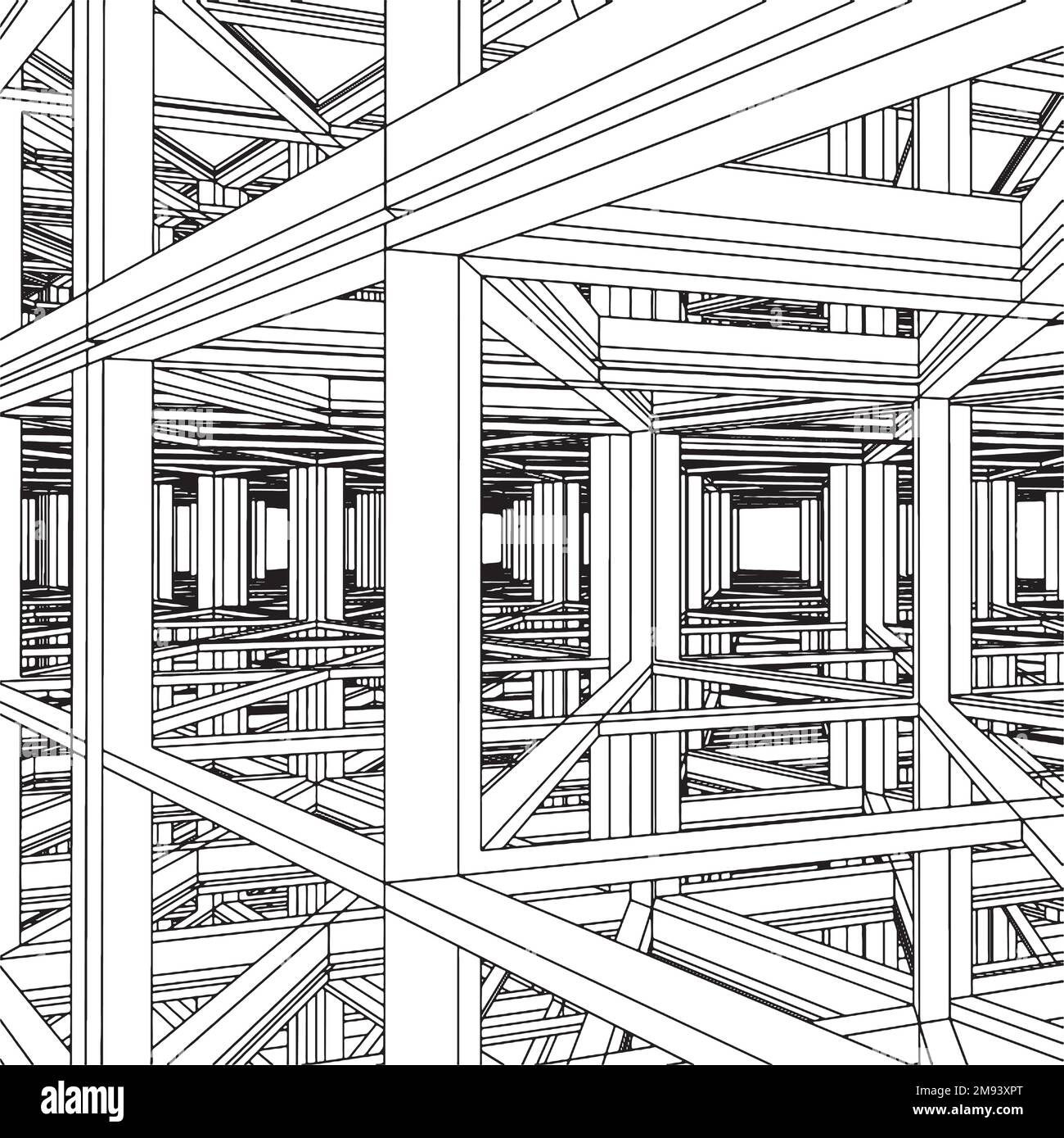 Abstract Constructions Structure Vector Stock Vector Image & Art - Alamy