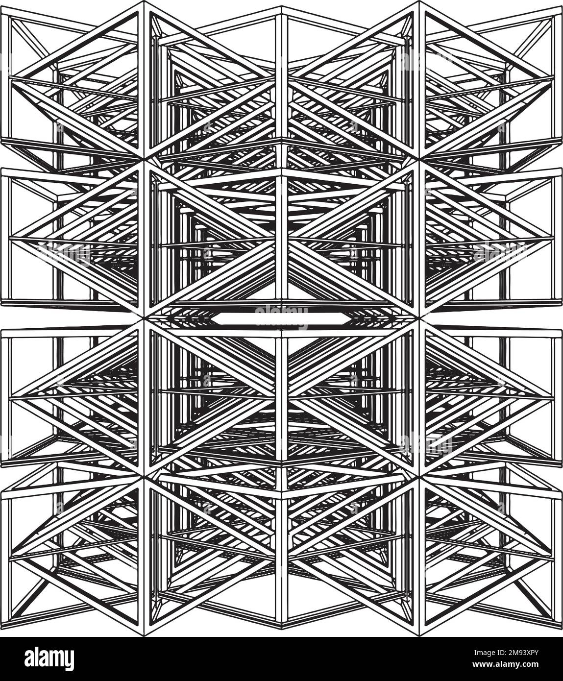 Abstract Constructions Structure Vector Stock Vector Image & Art - Alamy