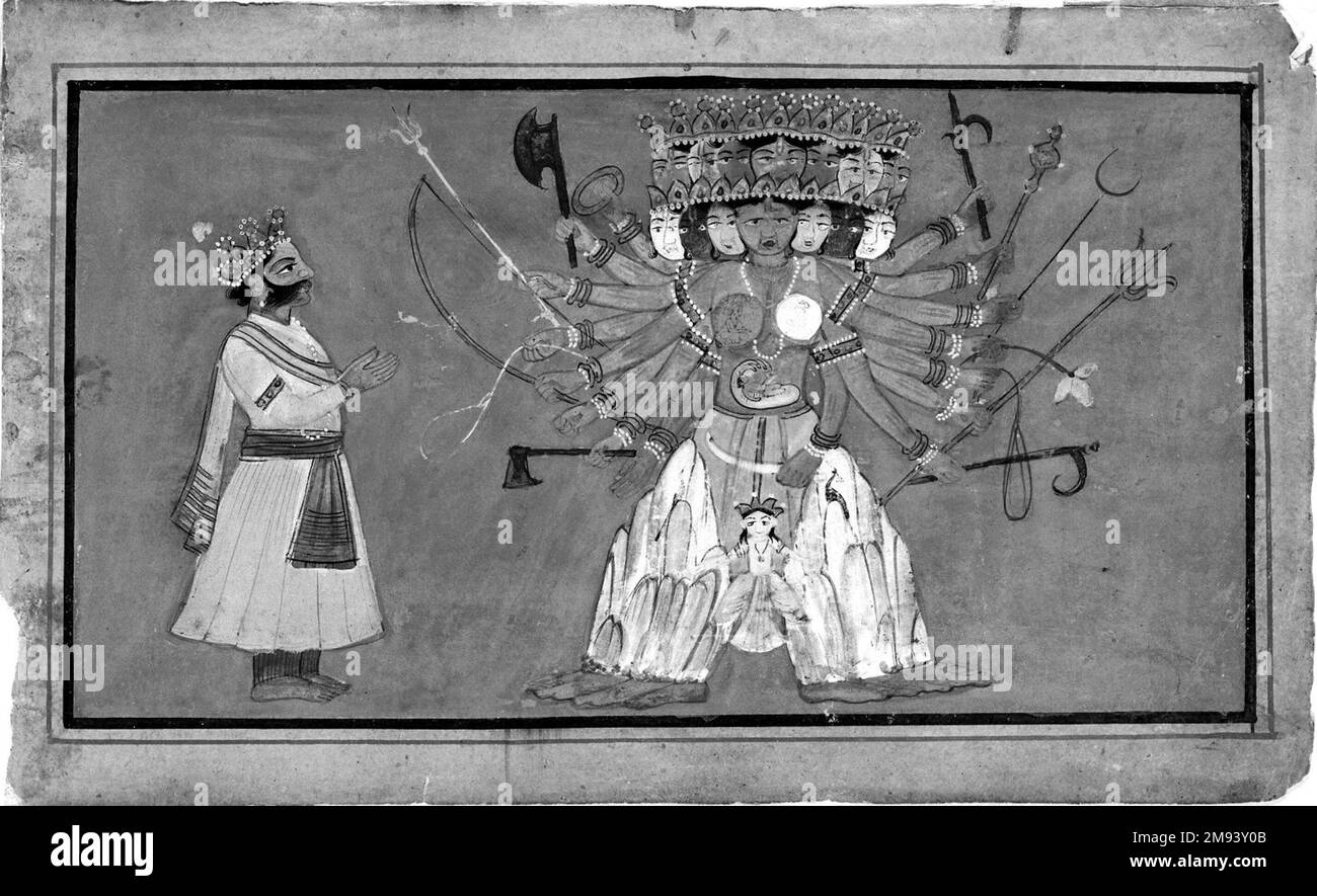 Vishvarupa krishna Black and White Stock Photos & Images - Alamy