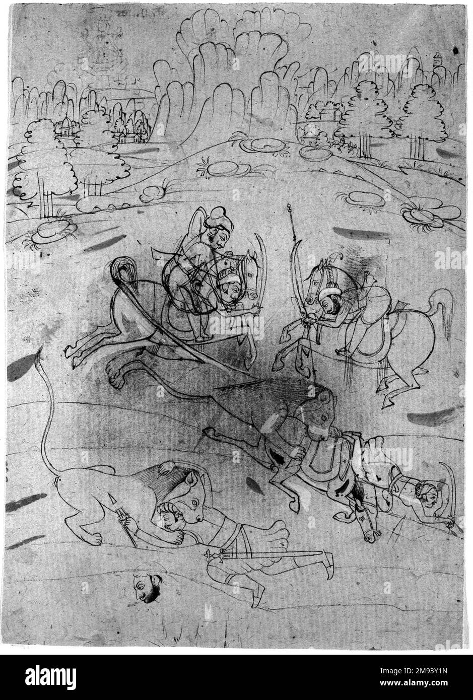 Indian royalty art Black and White Stock Photos & Images - Alamy