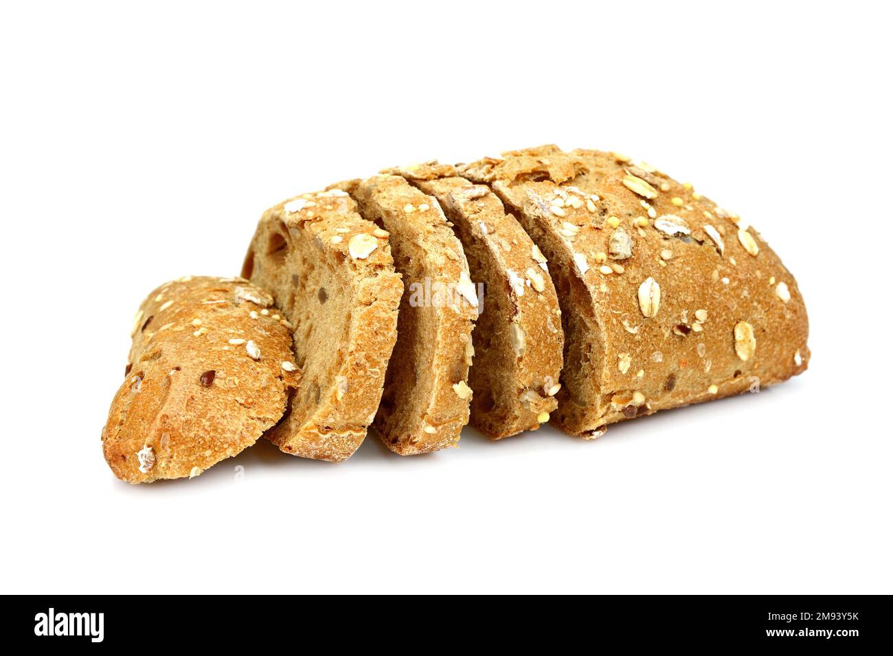 multi - grain bread isolated on white background Stock Photo - Alamy