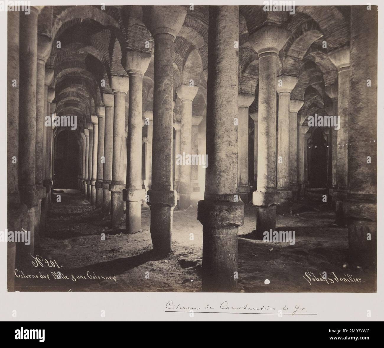 Byzantine Cistern Pascal Sébah (Turkish, 1823-1886). Byzantine Cistern ...
