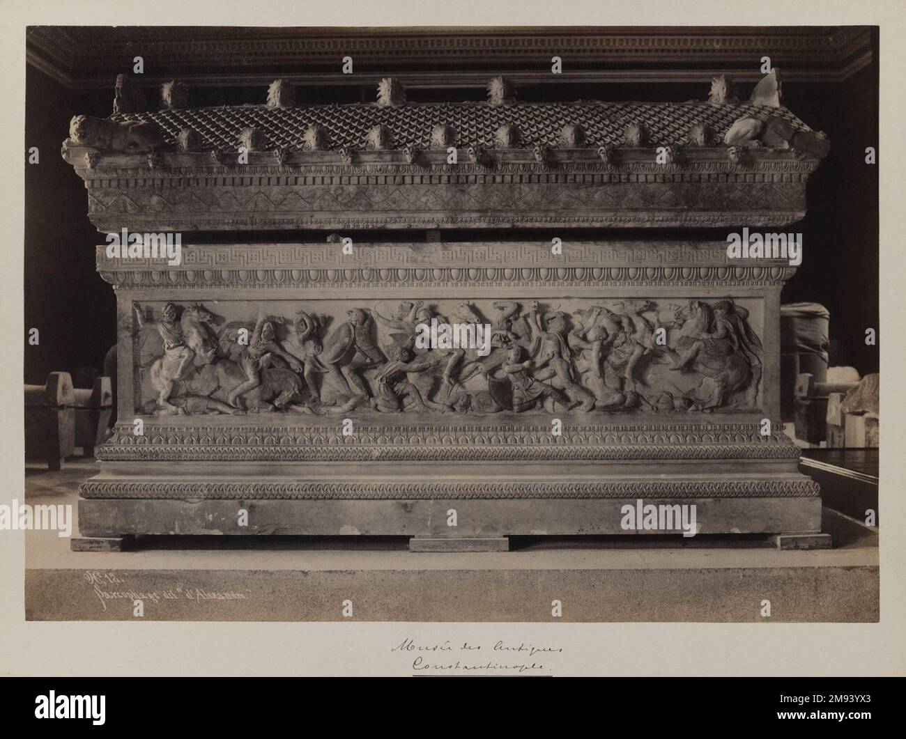 Sarcophagus of Alexander Pascal Sébah (Turkish, 1823-1886). Sarcophagus ...