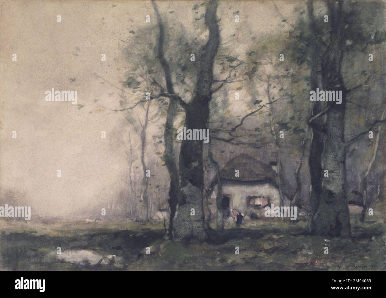 Lodge in the Woods Henry Ward Ranger (American, 1858-1916). Lodge in ...