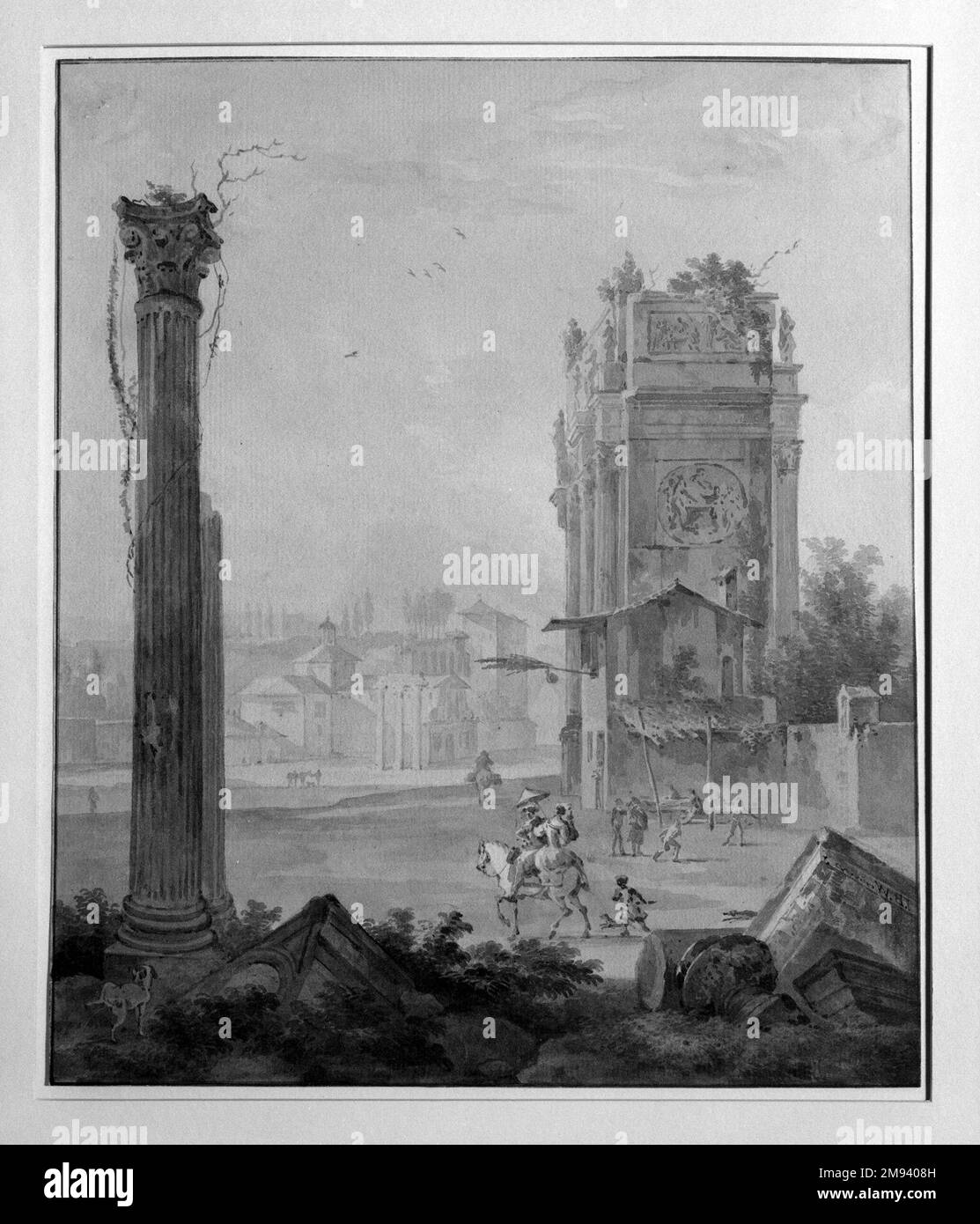 Roman Ruins Jan Baptist Weenix the Elder (1621-1660). , 17th century ...