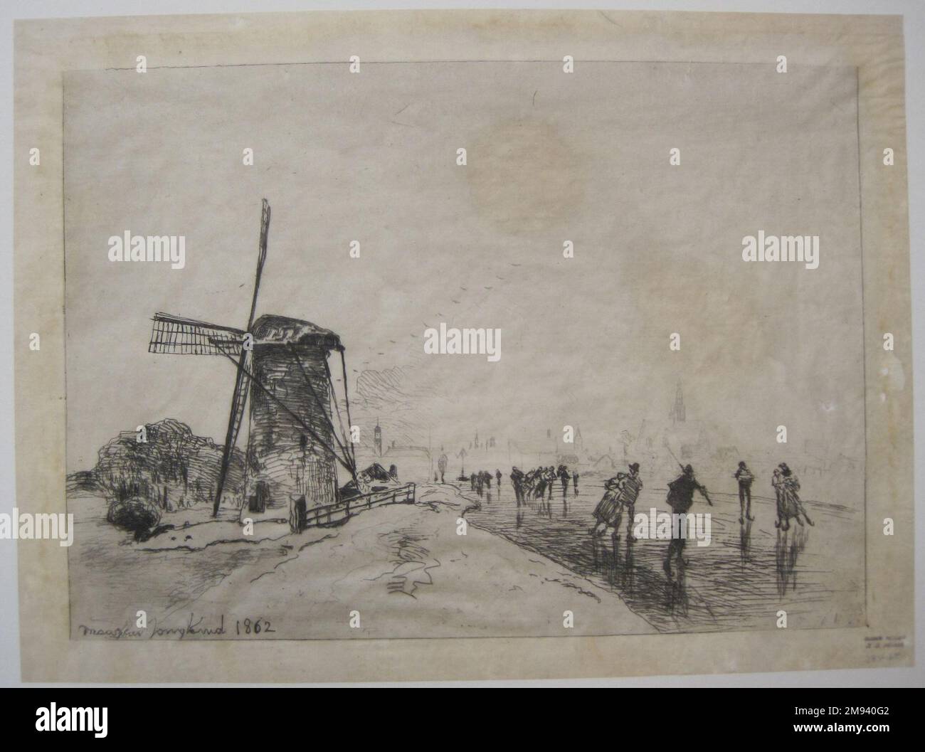 The Town of Maaslins, Holland Johan Barthold Jongkind (Dutch, 1819-1891 ...