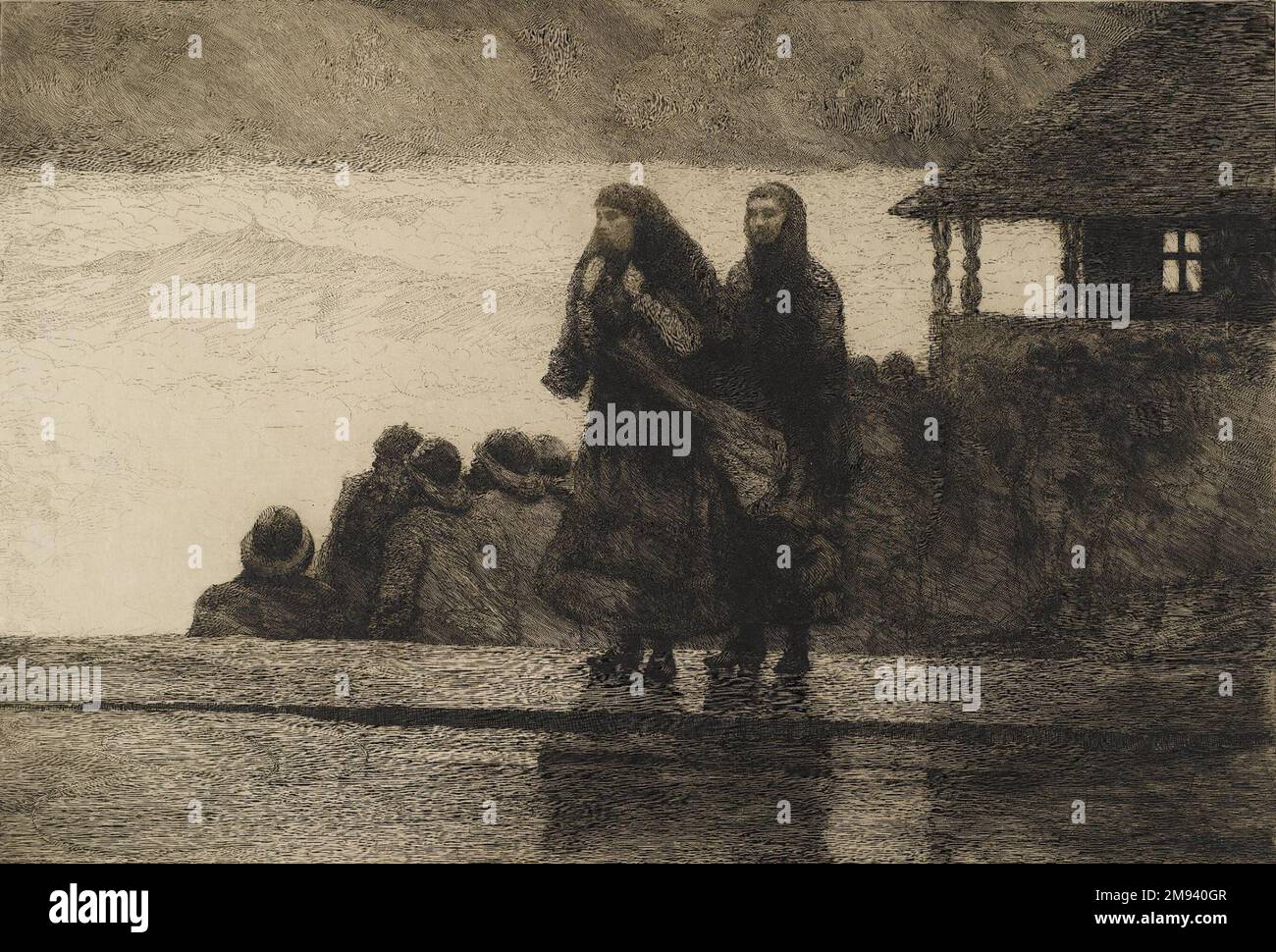 Perils of the Sea Winslow Homer (American, 1836-1910). , 1888. Etching ...