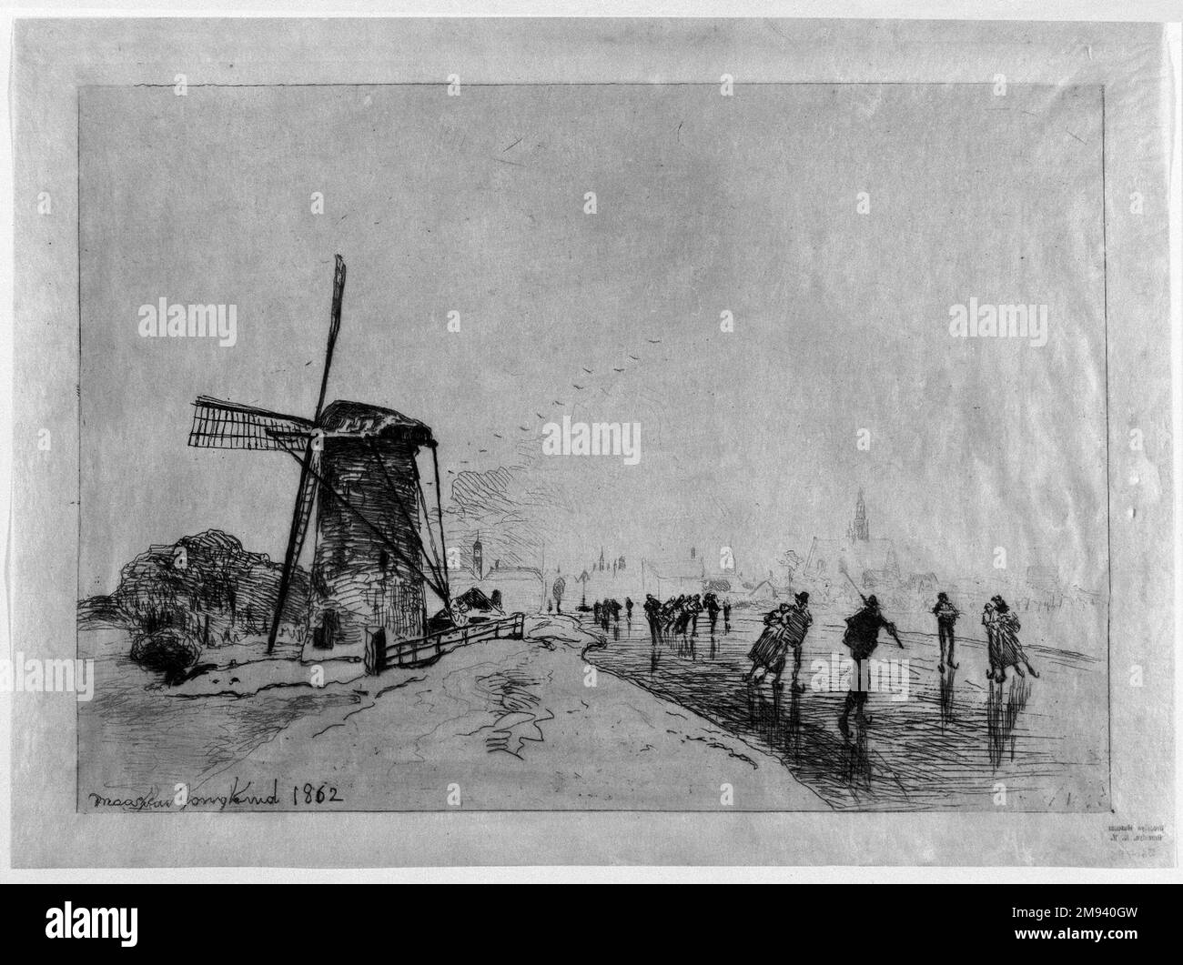 The Town of Maaslins, Holland Johan Barthold Jongkind (Dutch, 1819-1891 ...