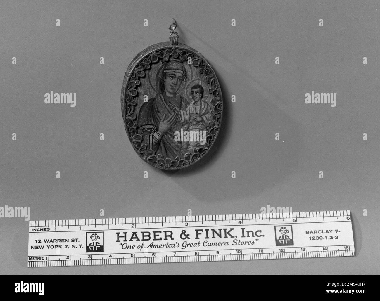 A Thin Oval, Framed -Image of Madonna and child Byzantine. A Thin Oval ...