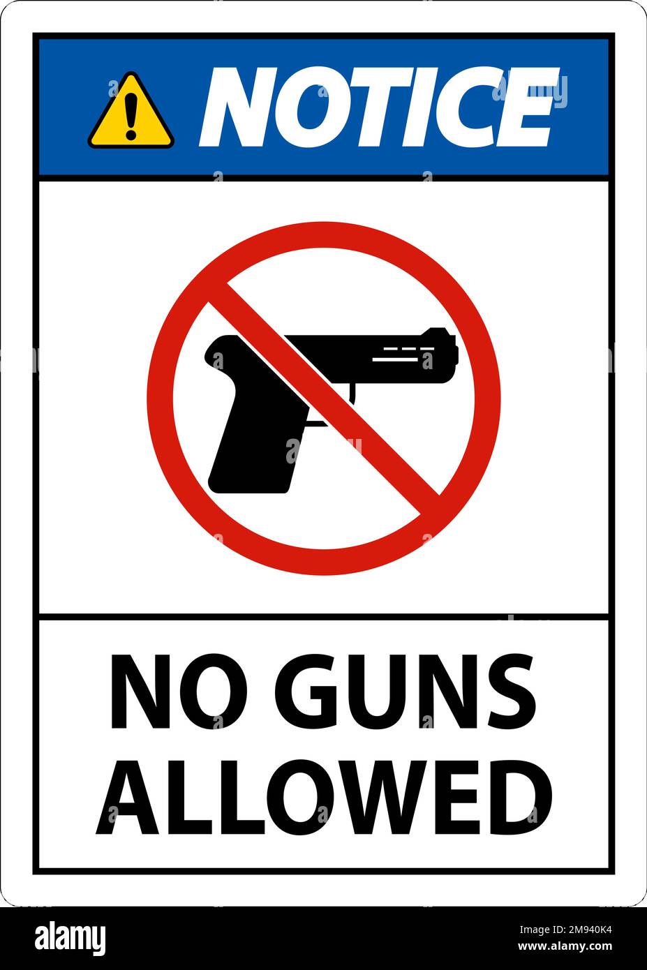 No Gun Rules Sign, Notice No Guns Allowed Stock Vector Image & Art - Alamy