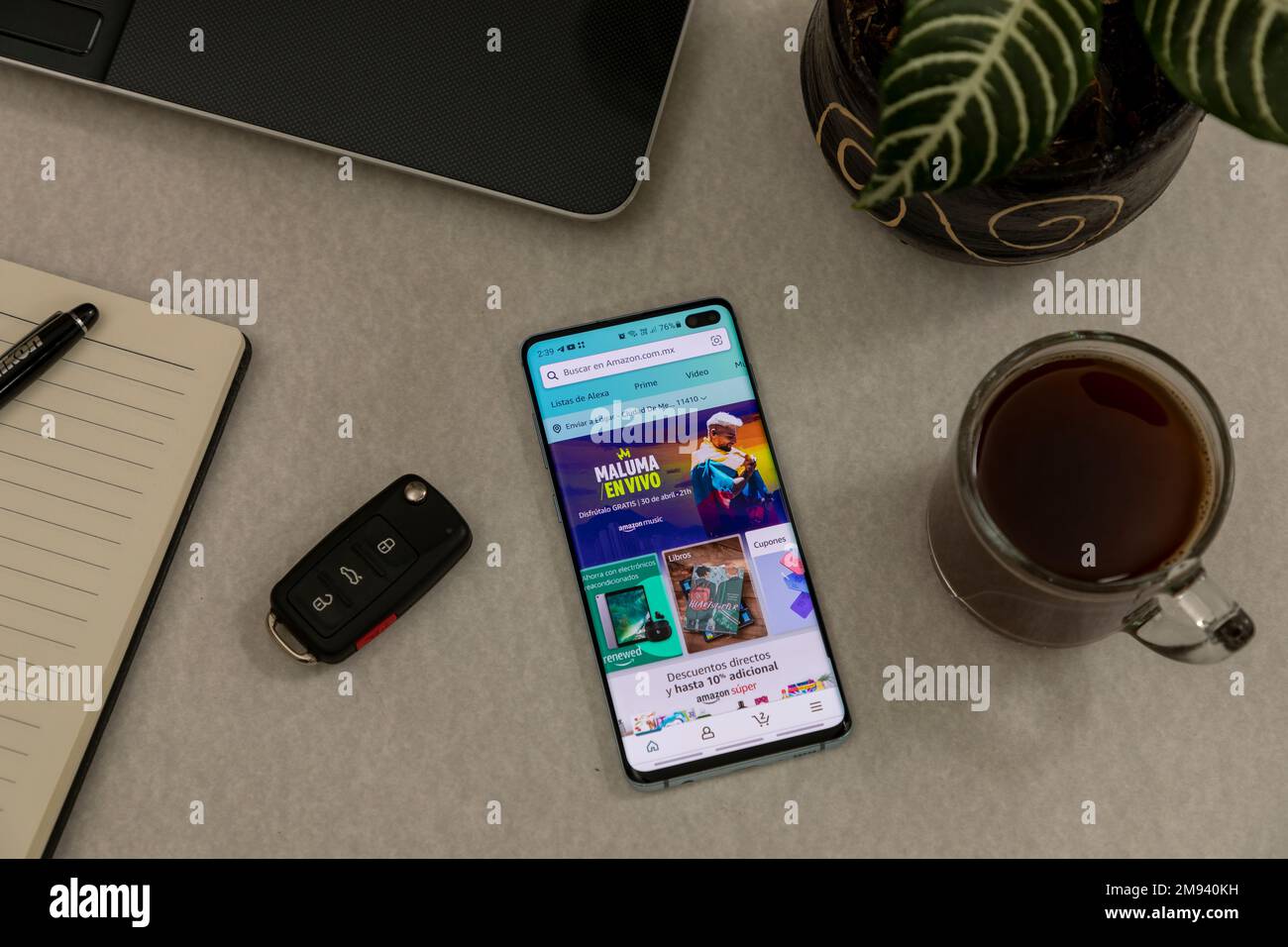 Mexico, CDMX - May 01, 2022: Cell phone with the amazon prime ...