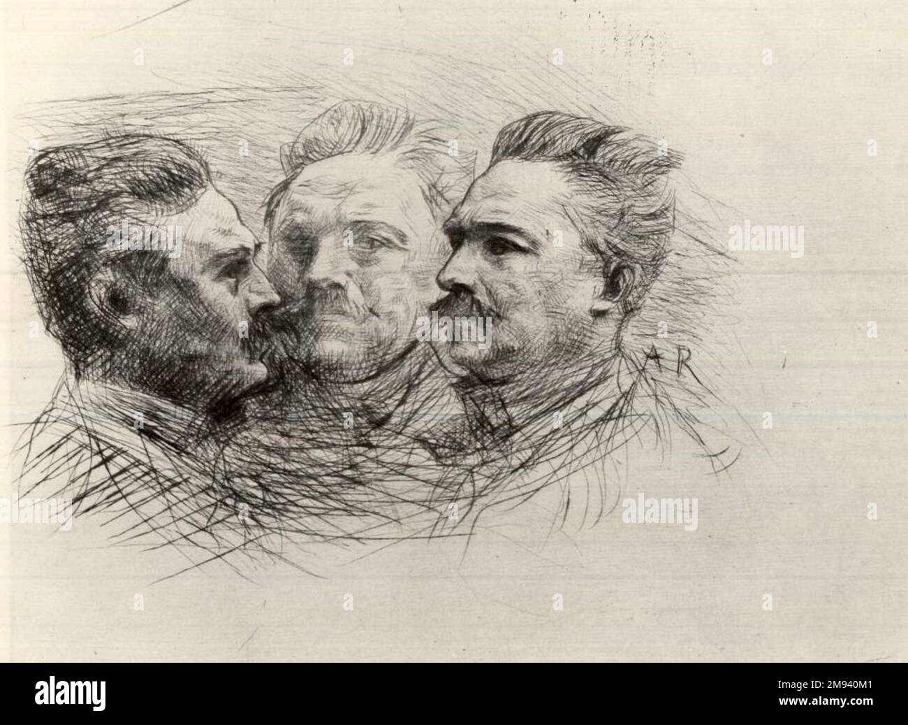 Portrait of Henri Becque Auguste Rodin (French, 1840-1917). Portrait of ...