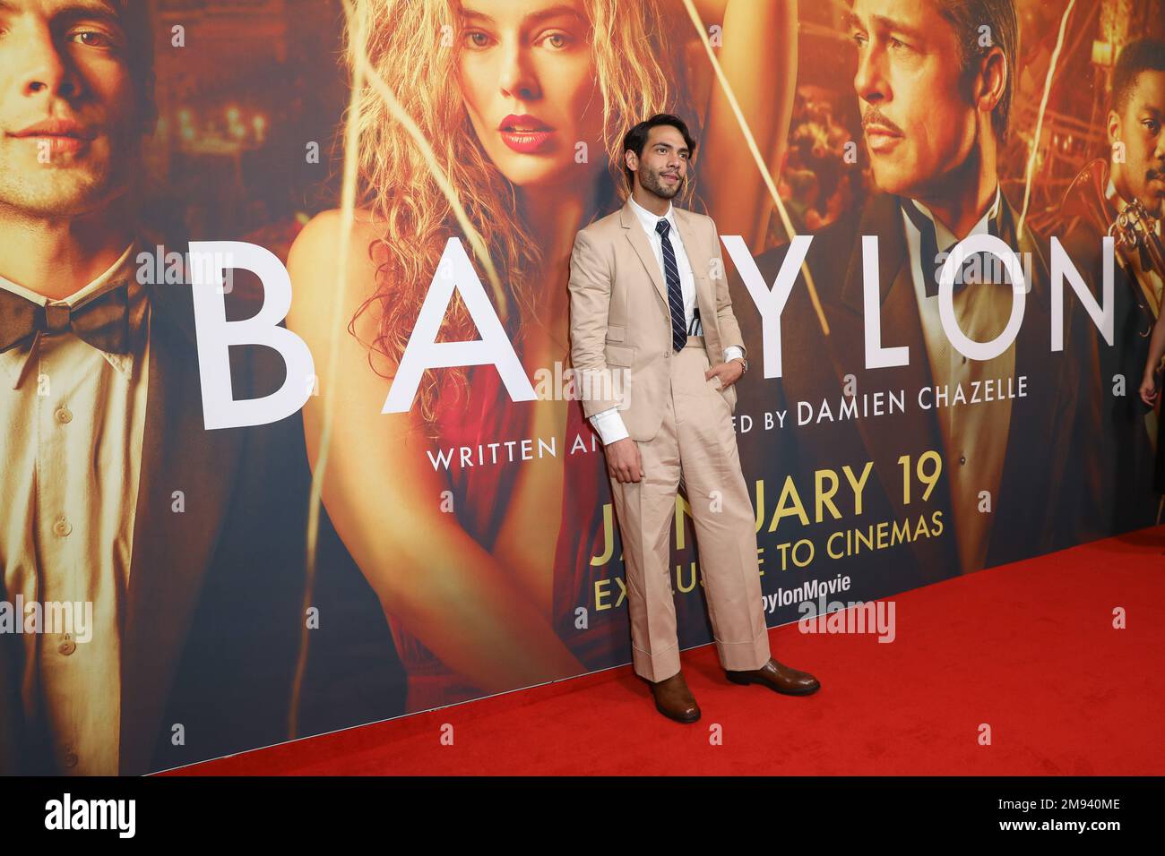 January 16, 2023: DIEGO CALVA attends the Australian Premiere of ...