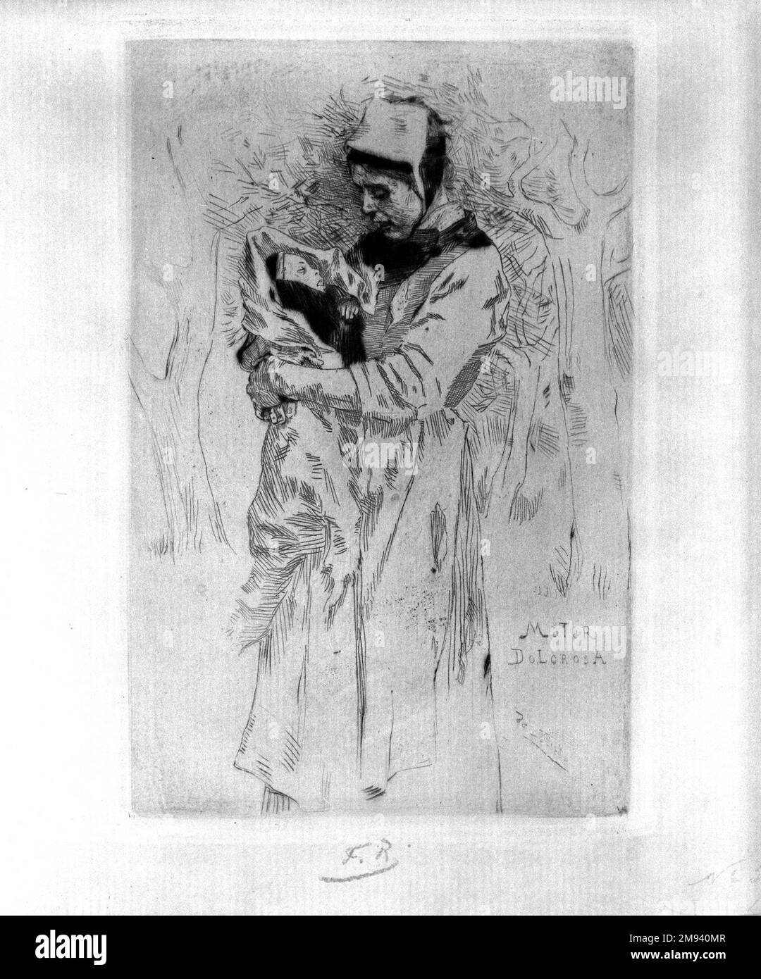 Mater Dolorosa Félicien Rops (Belgian, 1833-1898). Mater Dolorosa, 1893 ...