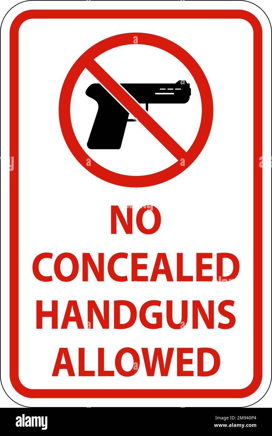 Handguns prohibited hi-res stock photography and images - Alamy