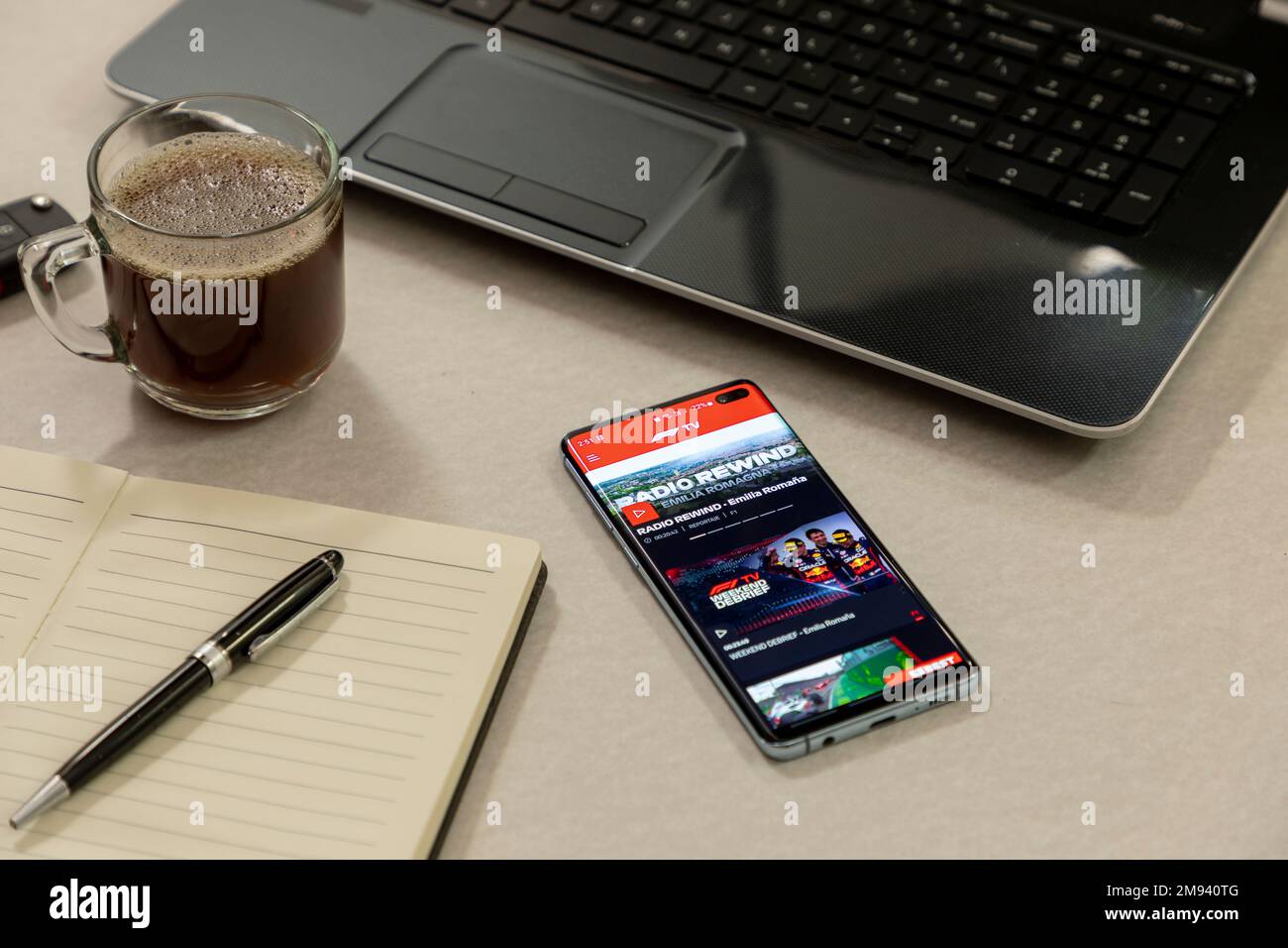 Mexico, CDMX - May 01, 2022: Formula 1 application on a cell phone ...