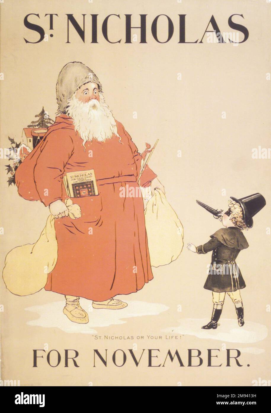 St. Nicholas Poster Unknown. St. Nicholas Poster, ca. 1895. Lithograph ...