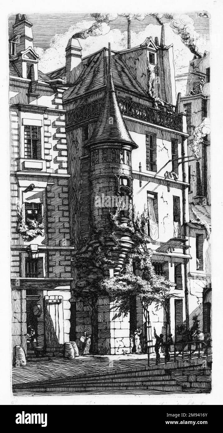 Tourelle De La Rue De La Tixeranderie Charles Méryon (French, 1821-1868 ...