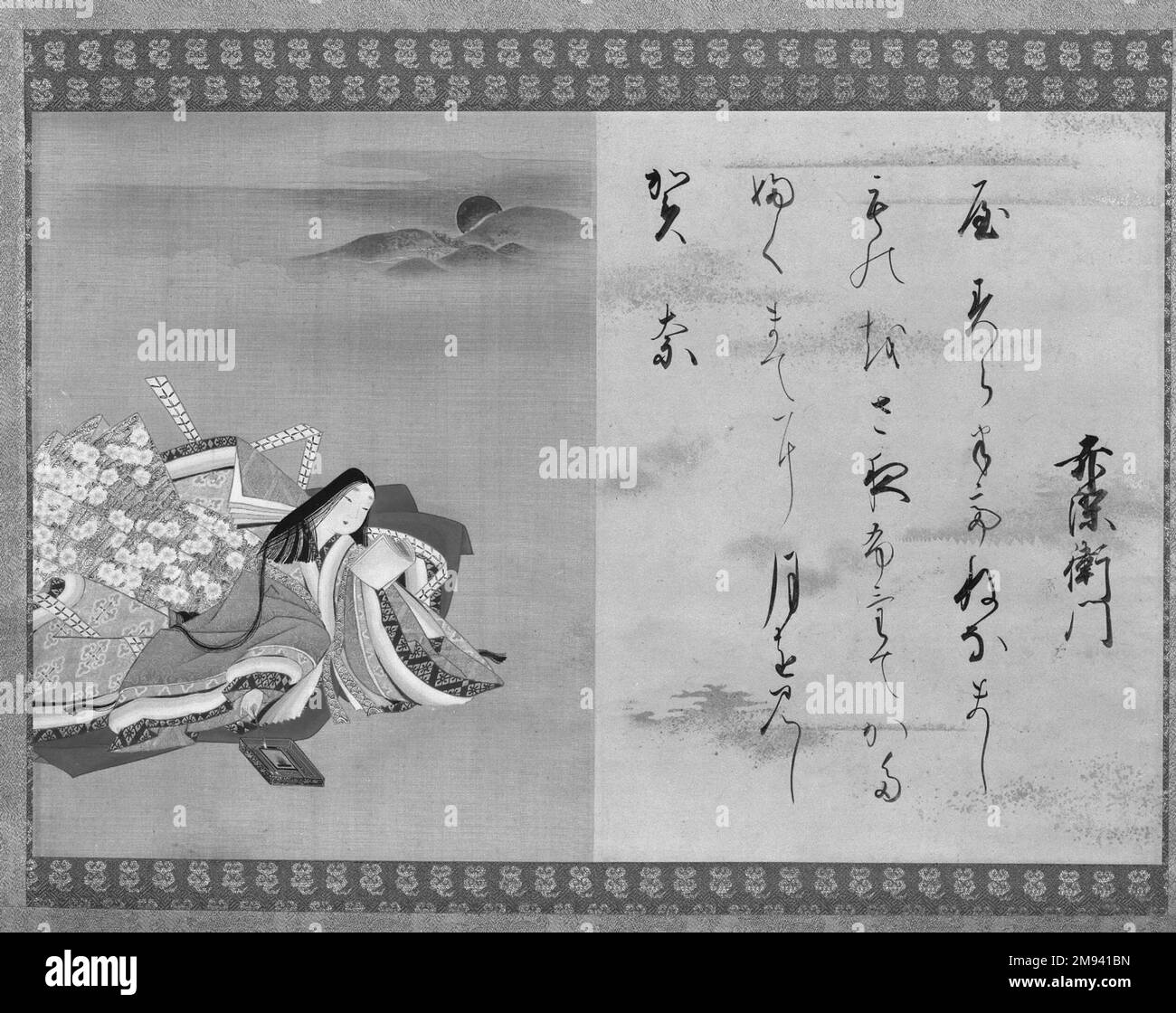 Japanese hanging scrolls Black and White Stock Photos & Images - Alamy