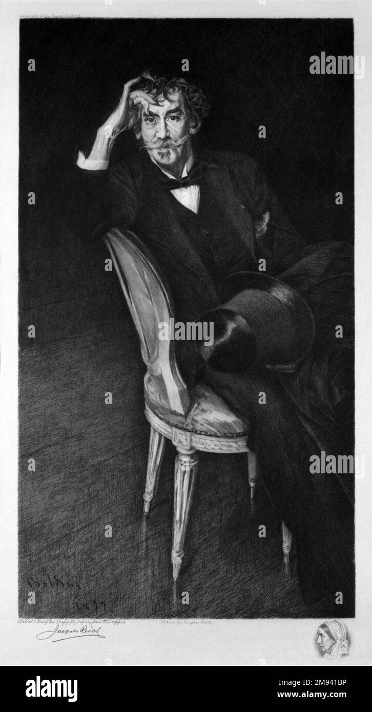 Portrait of Whistler Jacques Reich (American, born Hungary, 1852-1923 ...