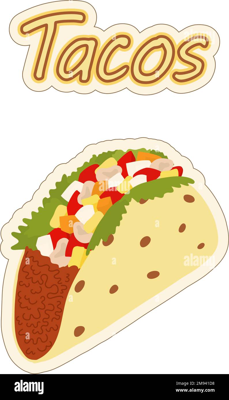 Corn tortilla vegetables Stock Vector Images - Alamy