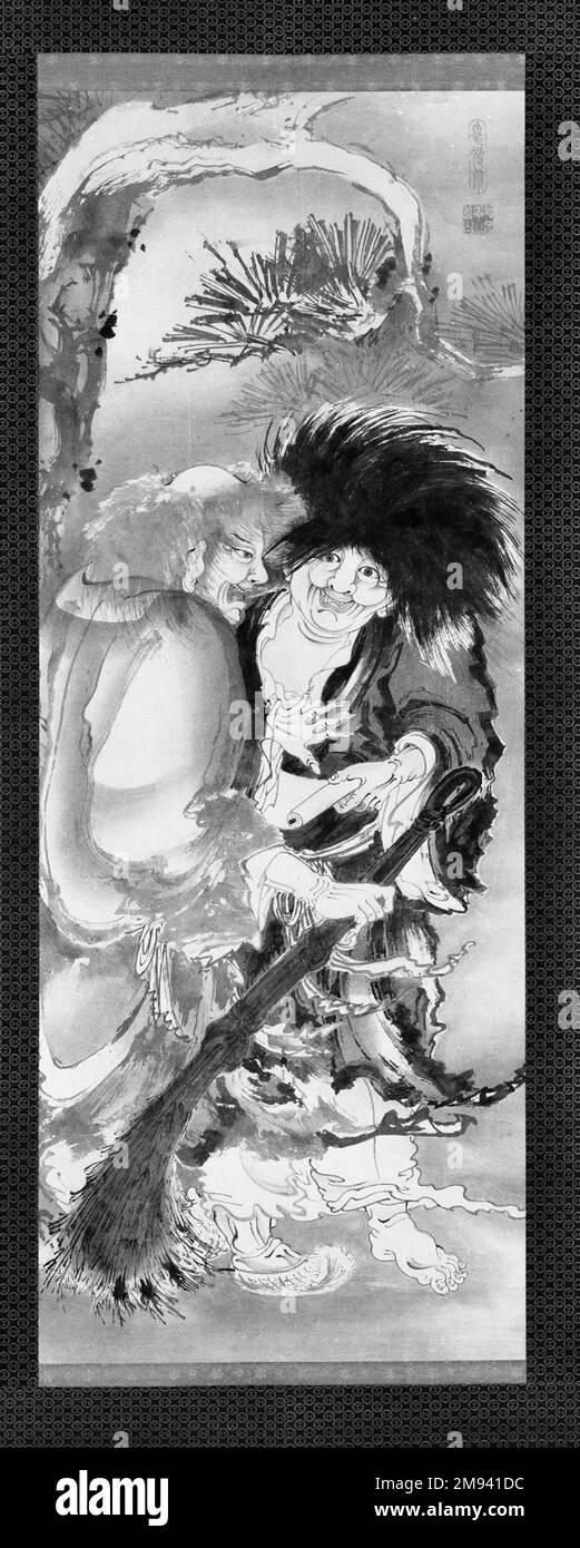 Kanzan and Jittoku Soga Shohaku (Japanese, 1730-1781). , 18th century ...