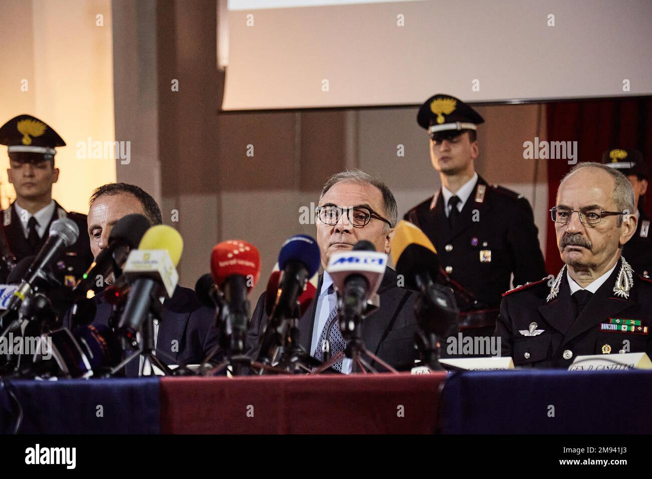 Palermo, Sicily, Italy. 16th Jan, 2023. Press conference organized in ...