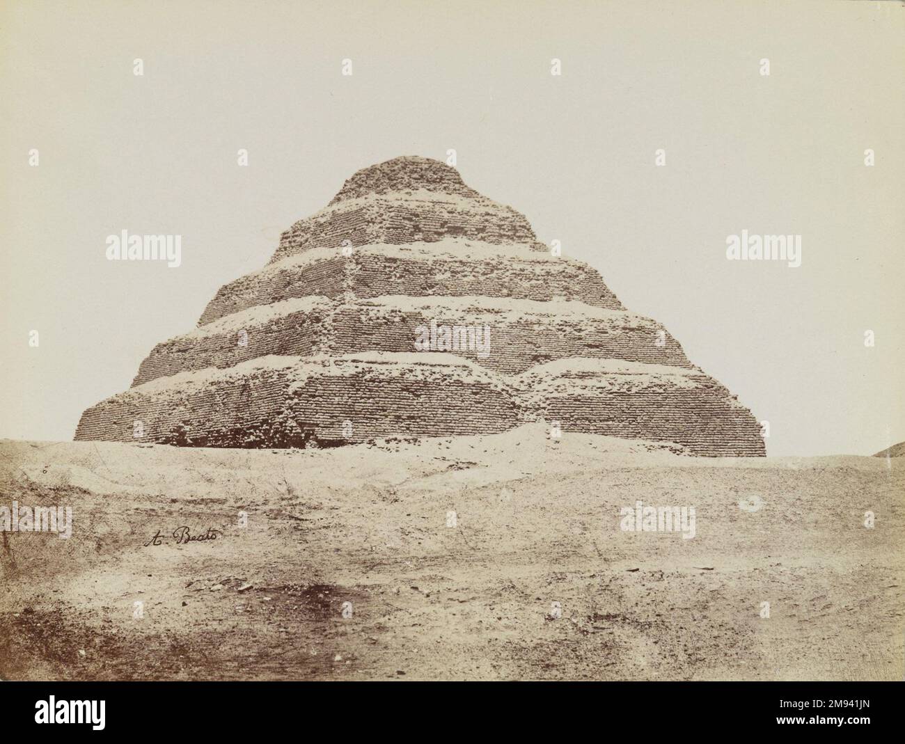 Pyramid at Saqqara (View from southeast of the Step Pyramid) Antonio ...