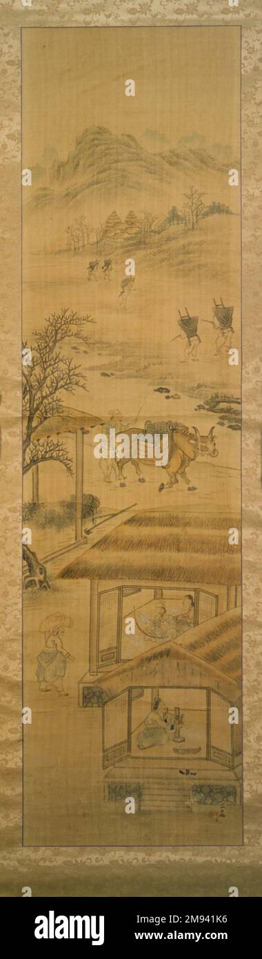 Farming Kim Yun-bo (Korean). , late 19th-early 20th century. Ink and ...